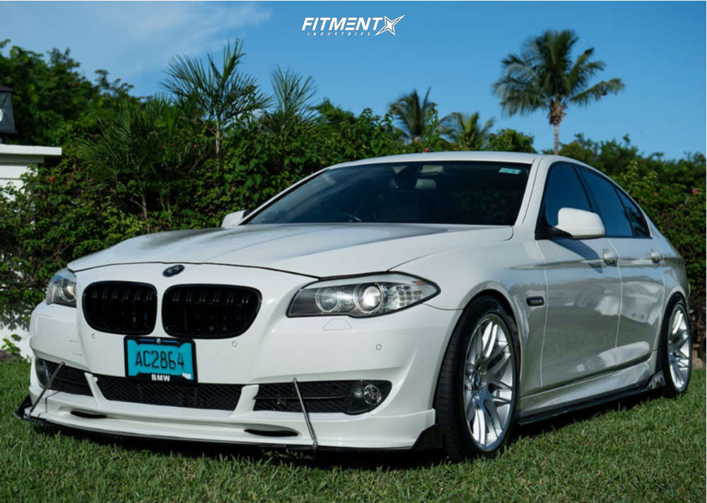 2011 BMW 528i Base with 19x9.5 VMR V703 and Pirelli 255x40 on Coilovers ...