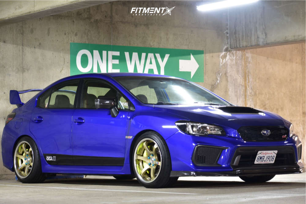 2019 Subaru WRX STI Base with 18x9.5 SSR Reiner Type-6 and Yokohama ...