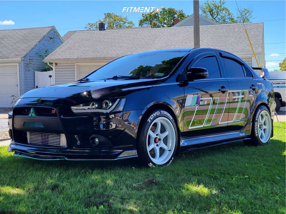 2015 Mitsubishi Lancer Ralliart with 18x9.5 Aodhan Ah08 and Toyo Tires ...