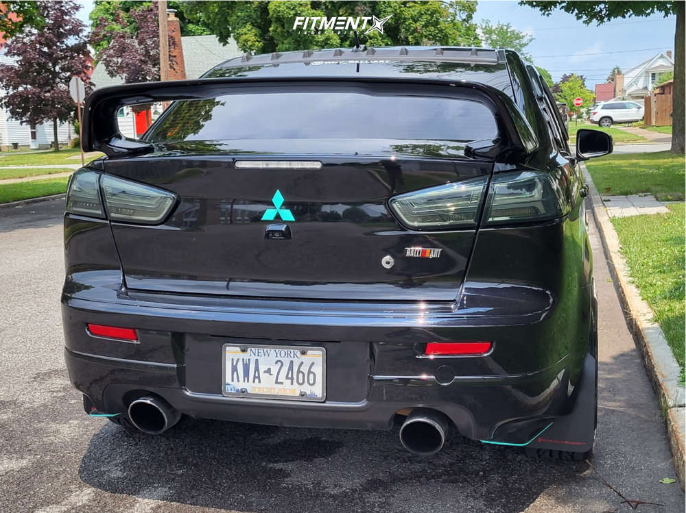 2015 Mitsubishi Lancer Ralliart with 18x9.5 Aodhan Ah08 and Toyo Tires ...