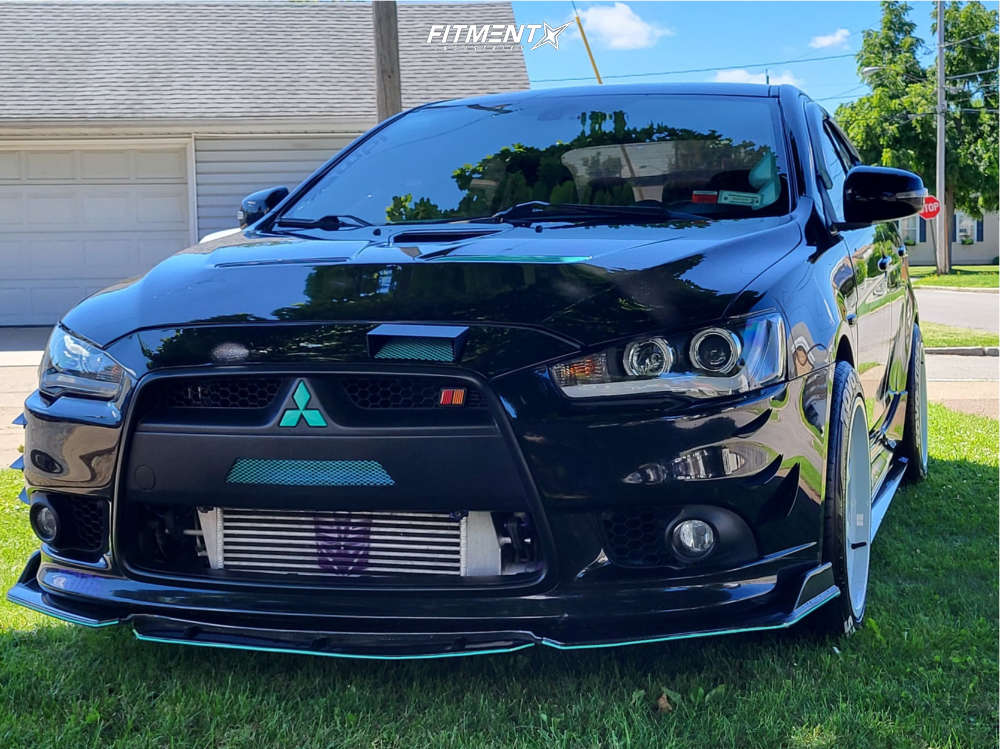 2015 Mitsubishi Lancer Ralliart with 18x9.5 Aodhan Ah08 and Toyo Tires ...