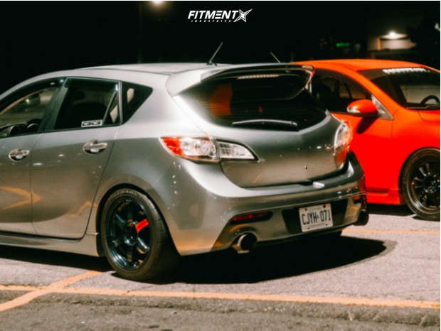 2013 Mazda 3 Mazdaspeed with 17x9 Volk Te37sl and Firestone 255x40 on ...