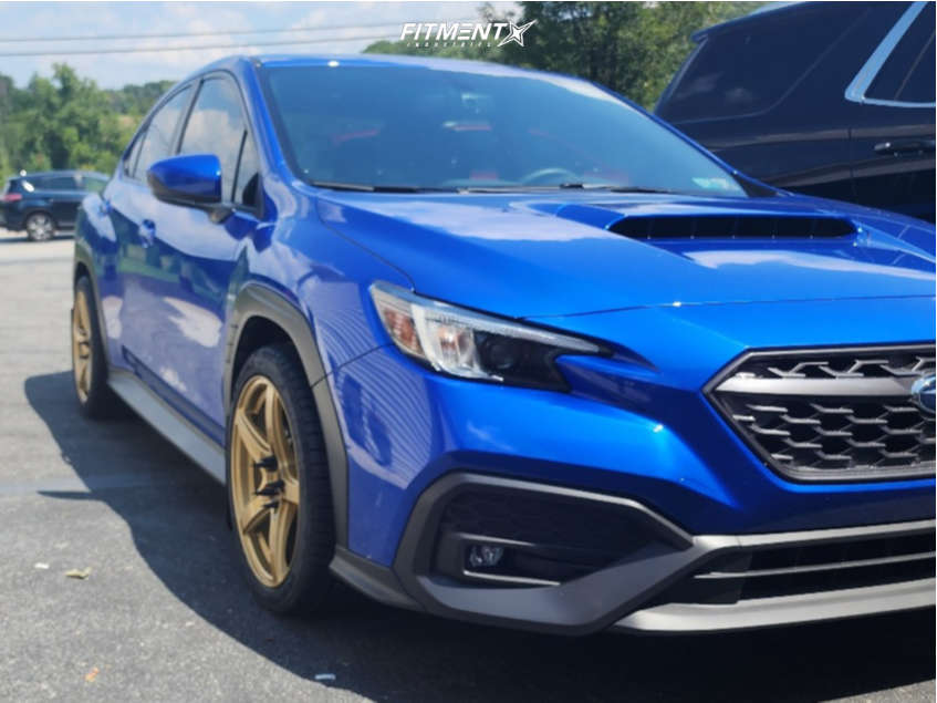 2022 Subaru WRX Premium with 18x9.5 Option Lab R555 and Michelin 265x35 ...