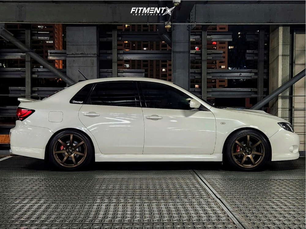 2009 Subaru Impreza WRX with 18x8.5 Rota Vector Pro and Dunlop 225x45 ...