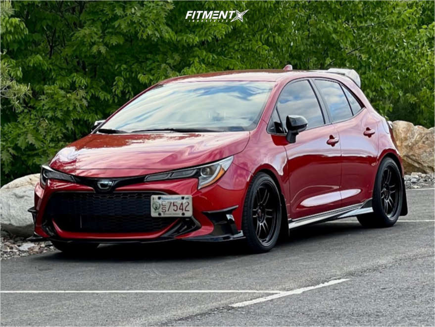 2021 Toyota Corolla SE with 18x9.5 Enkei Rpf1 and Continental 255x35 on ...