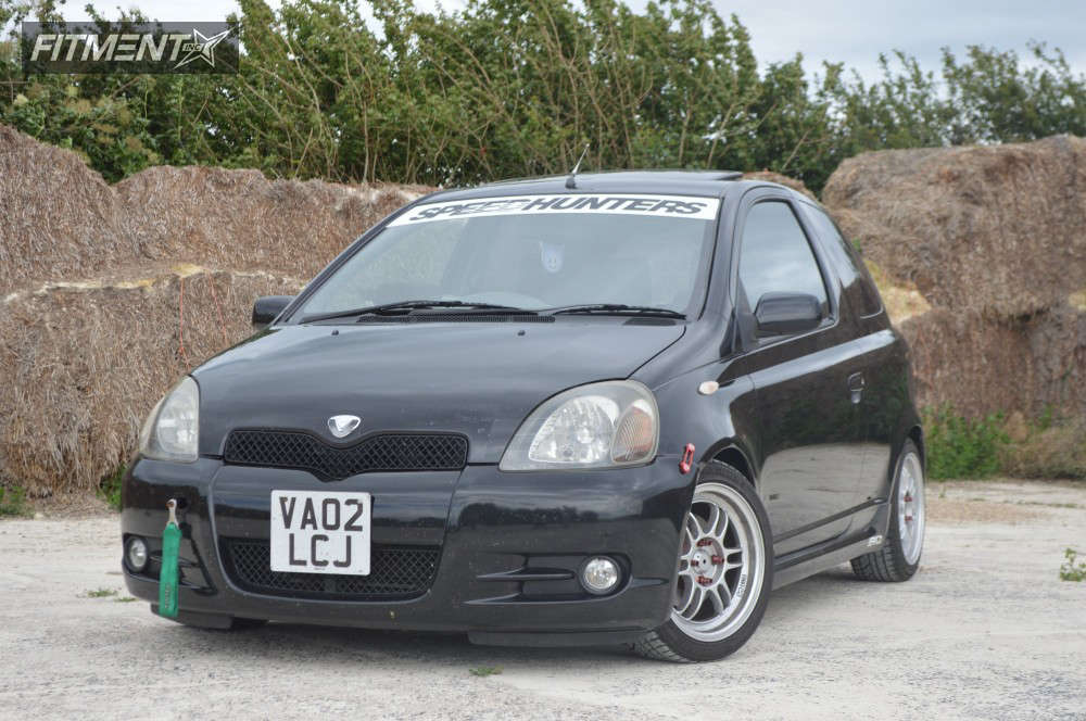 2002 Toyota Yaris Base with 15x7 Enkei RPF1 and Uniroyal 195x45 on ...