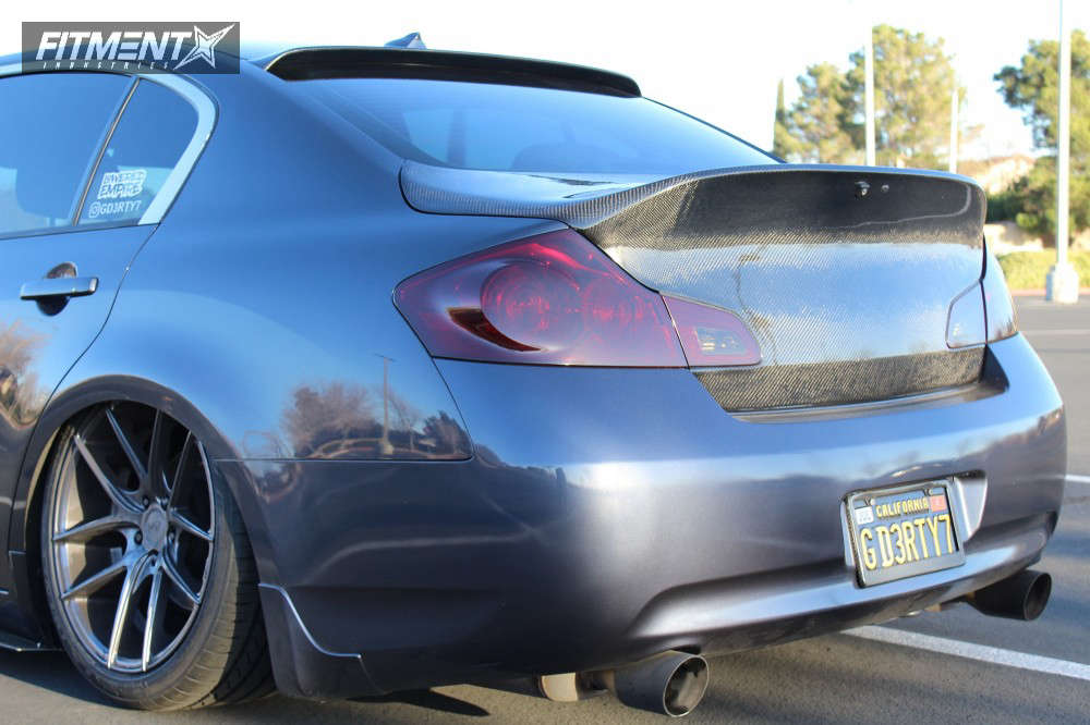 2009 INFINITI G37 Sport with 19x8.5 Niche Targa and Dunlop 245x40 on ...