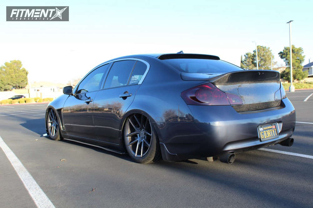 2009 INFINITI G37 Sport with 19x8.5 Niche Targa and Dunlop 245x40 on ...