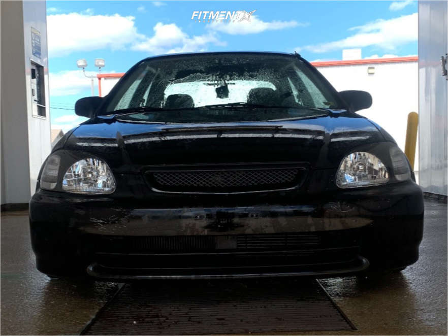 1998 Honda Civic DX with 15x7 Vors Vr7 and Falken 195x50 on Coilovers ...