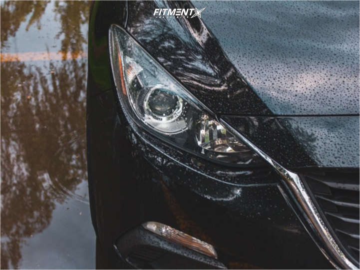 2016 Mazda 3 GS with 18x8 Fast Wheels Fc04 and Triangle 225x40 on Stock ...