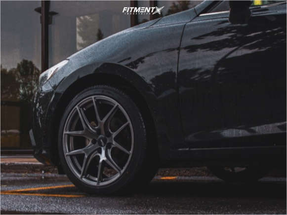 2016 Mazda 3 GS with 18x8 Fast Wheels Fc04 and Triangle 225x40 on Stock ...