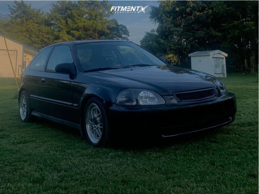 1998 Honda Civic DX with 15x7 Vors Vr7 and Falken 195x50 on Coilovers ...