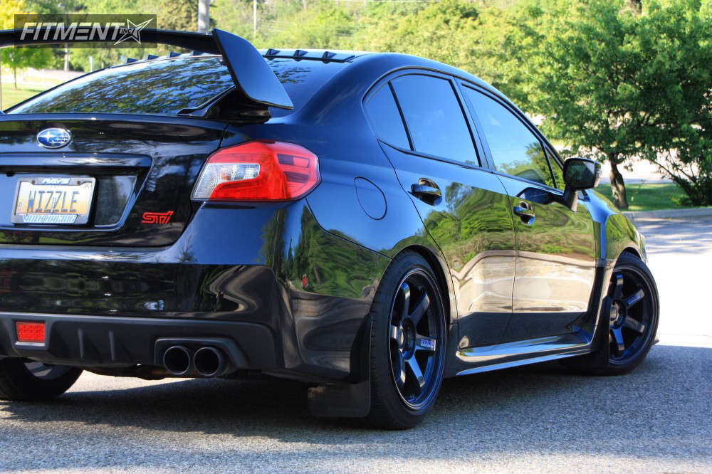 2017 Subaru WRX STI Sport with 18x10 Volk Te37 and Dunlop 245x40 on ...