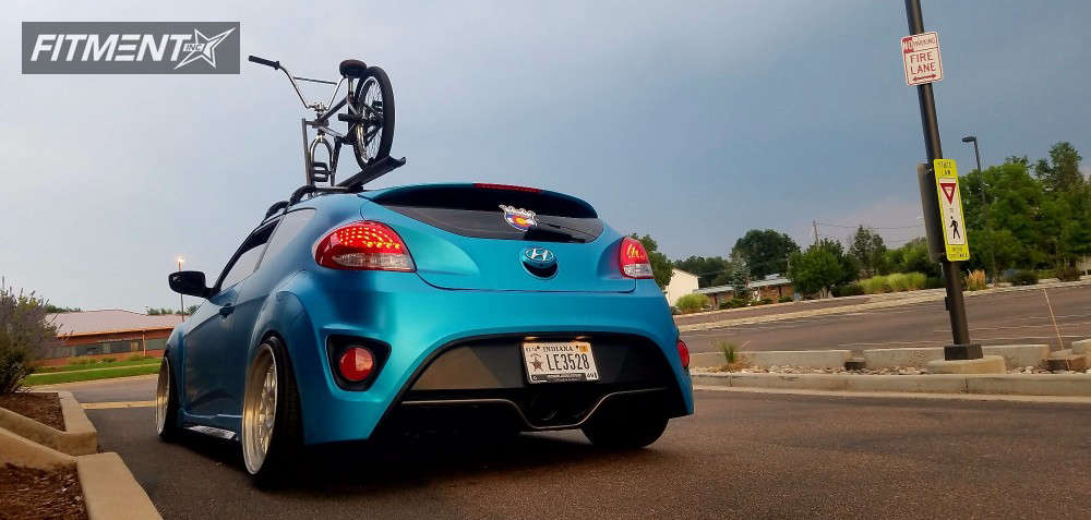 2016 Hyundai Veloster SE with 18x9.5 Zedd Slm and Westlake 215x35 on ...