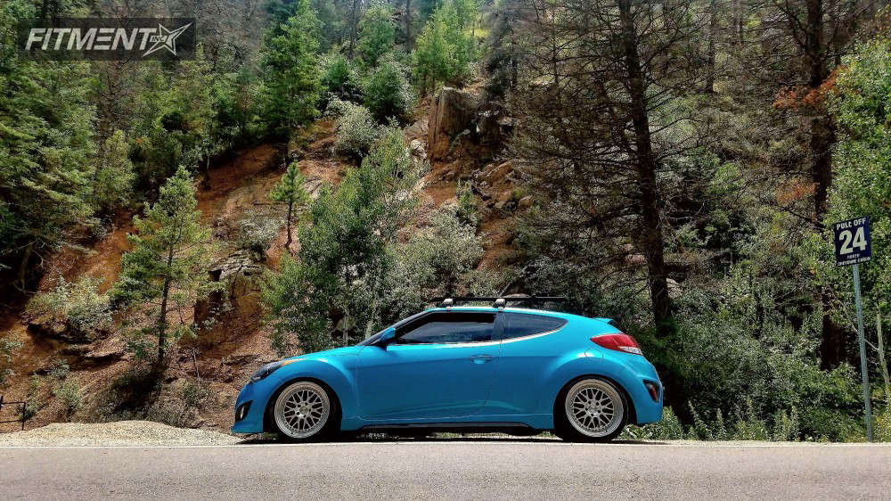 2016 Hyundai Veloster SE with 18x9.5 Zedd Slm and Westlake 215x35 on ...