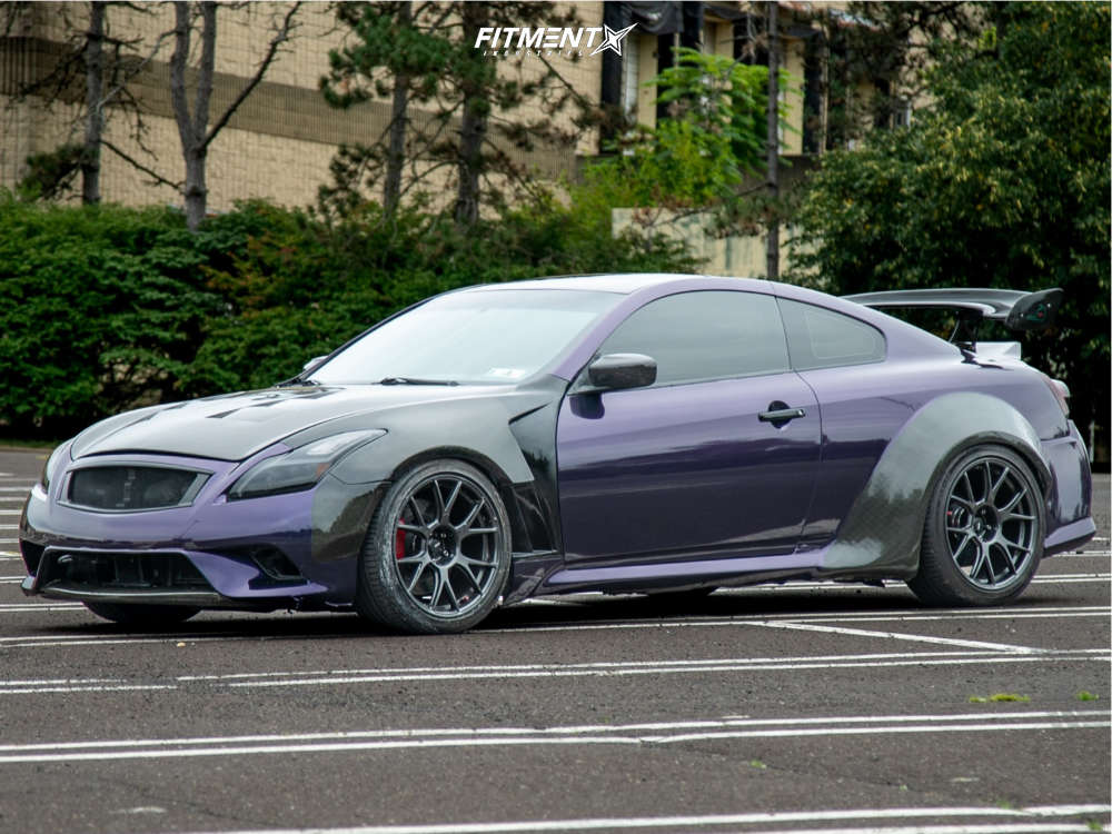 2013 INFINITI G37 X with 19x9.5 Konig Ampliform and Dunlop 255x40 on ...