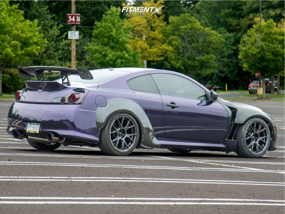 2013 INFINITI G37 X with 19x9.5 Konig Ampliform and Dunlop 255x40 on ...