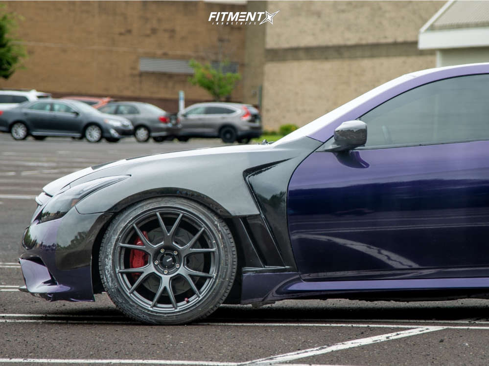2013 INFINITI G37 X with 19x9.5 Konig Ampliform and Dunlop 255x40 on ...