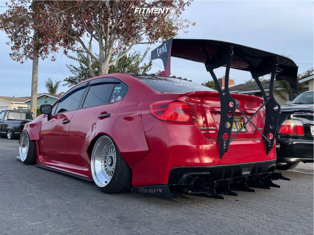 2015 Subaru WRX Limited with 18x11 BBS Rs and Ironman 215x40 on Air ...