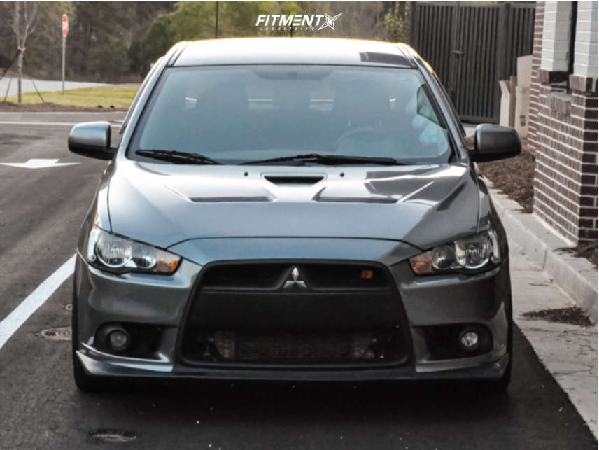 2014 Mitsubishi Lancer Ralliart with 18x9 Kansei Tandem and Vercelli ...