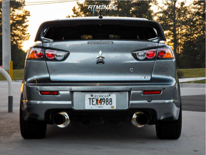 2014 Mitsubishi Lancer Ralliart with 18x9 Kansei Tandem and Vercelli ...