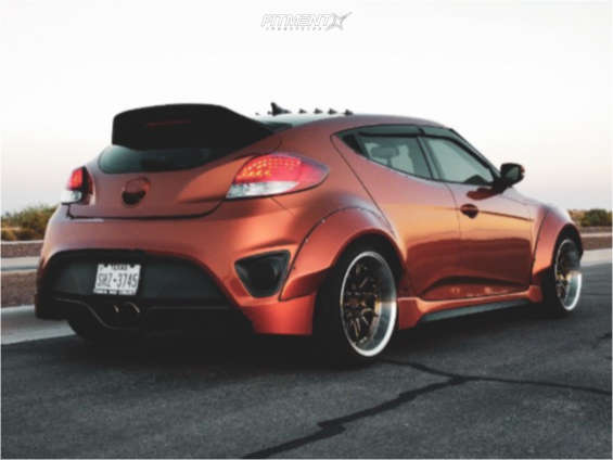 2016 Hyundai Veloster Turbo with 18x10.5 Aodhan Ds07 and Vercelli ...