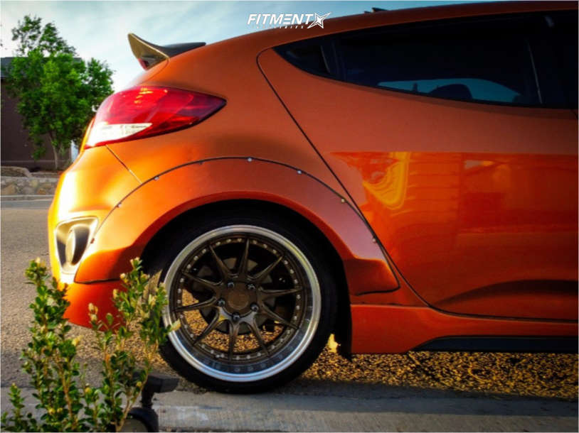 2016 Hyundai Veloster Turbo with 18x10.5 Aodhan Ds07 and Vercelli ...