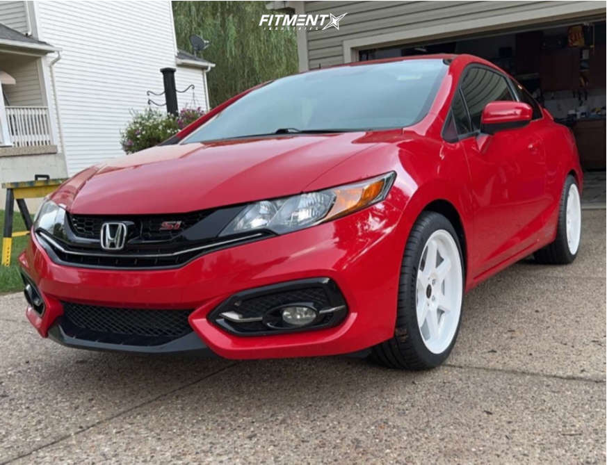 2015 Honda Civic Si with 18x9.5 Vors Tr37 and Michelin 235x40 on Stock ...