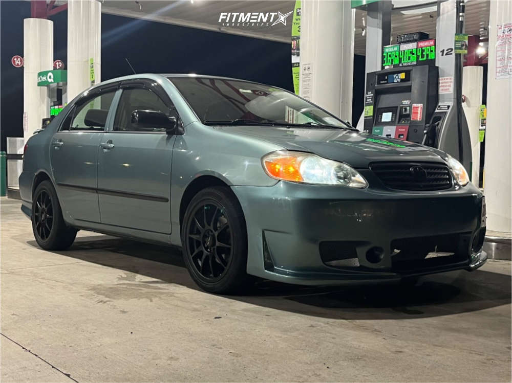 2006 Toyota Corolla CE with 17x7 Vision Bane and Vercelli 215x45 on ...