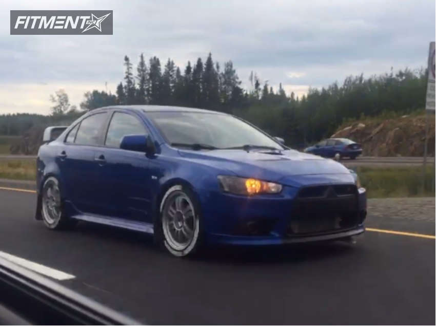 2011 Mitsubishi Lancer GSR 4dr Sedan AWD (2.0L 4cyl Turbo 5M) with 18x8 ...