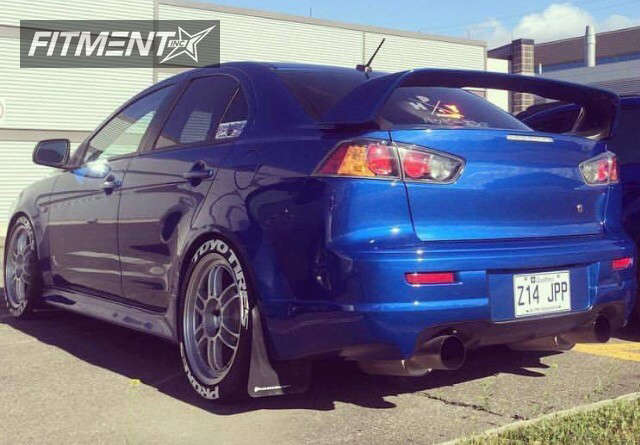 2011 Mitsubishi Lancer GSR 4dr Sedan AWD (2.0L 4cyl Turbo 5M) with 18x8 ...