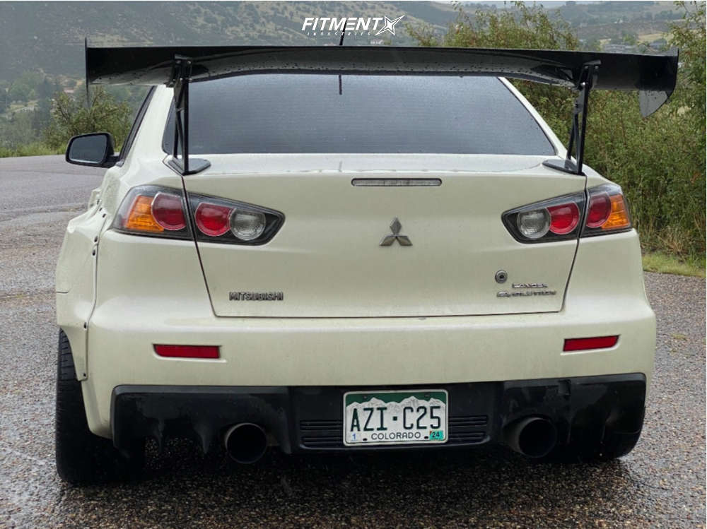 2010 Mitsubishi Lancer Evolution MR with 18x10 Konig Ssm and Pirelli ...