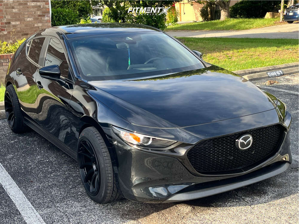 2020 Mazda 3 Base with 18x10.5 Anovia Night and Lexani 245x45 on Stock ...
