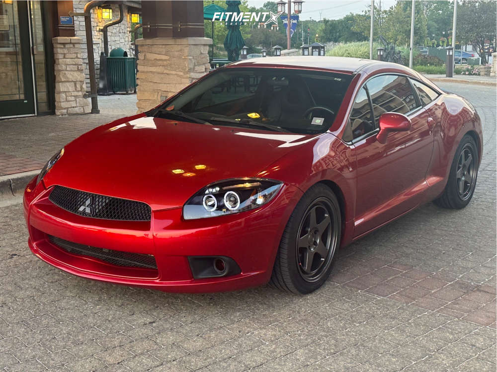 2009 Mitsubishi Eclipse GS with 18x8.5 Kansei Knp and Bridgestone 235x45 on Lowering Springs ...