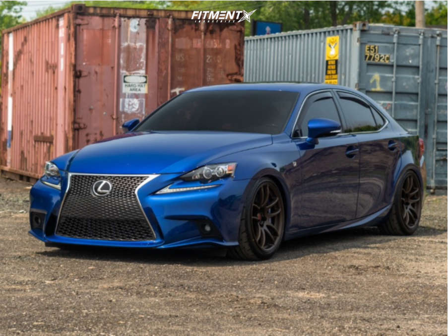 2016 Lexus IS300 F Sport with 18x9.5 Work Emotion CR Kiwami and ...