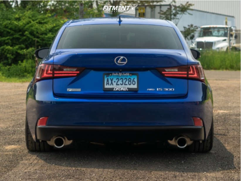 2016 Lexus IS300 F Sport with 18x9.5 Work Emotion CR Kiwami and ...