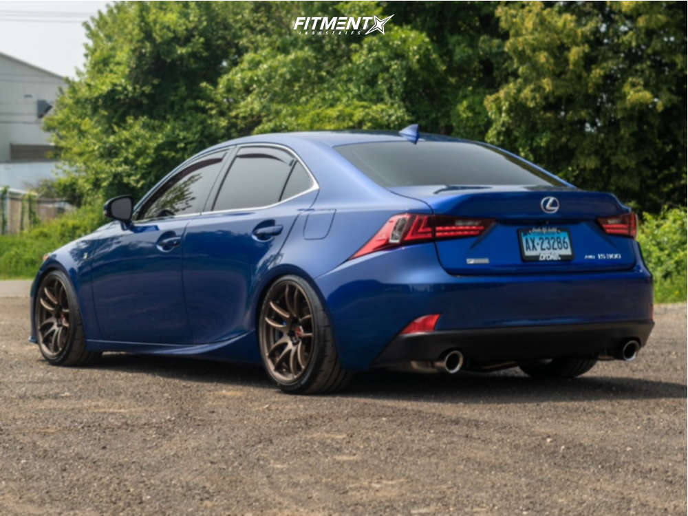 2016 Lexus IS300 F Sport with 18x9.5 Work Emotion CR Kiwami and ...