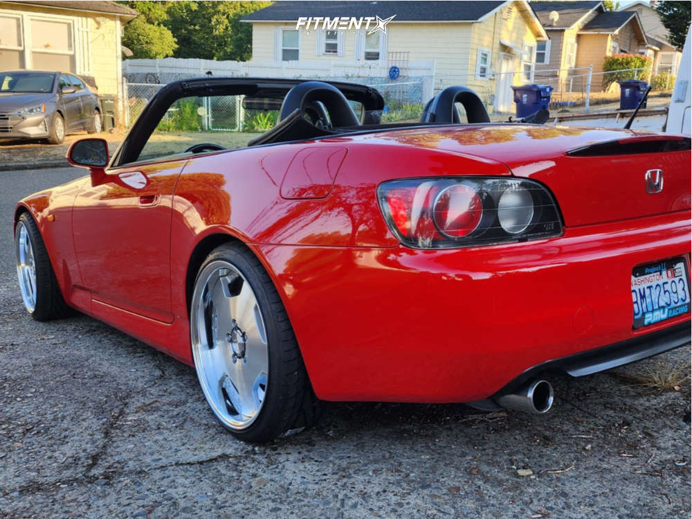 2002 Honda S2000 Base with 18x8.5 Work Lanvec Ld1 and Nitto 215x35 on ...