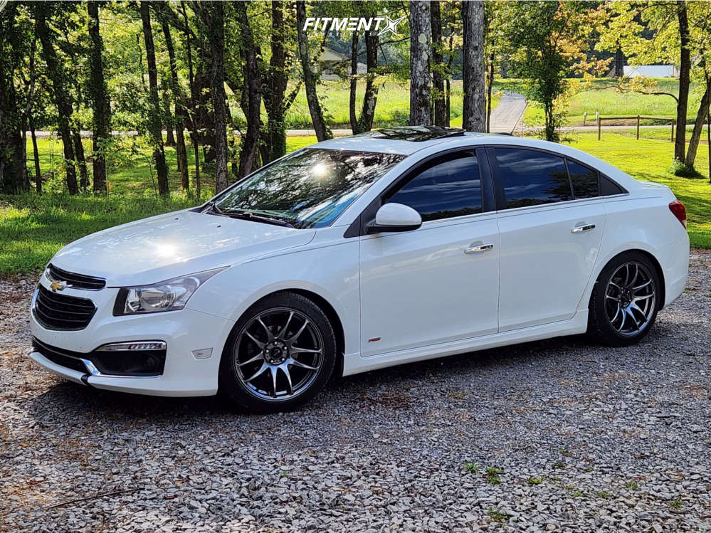 2015 Chevrolet Cruze LTZ with 18x8.5 Vors Tr4 and Cooper 225x45 on ...