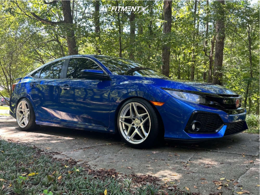 2018 Honda Civic Si with 18x9.5 Kansei Astro and Nitto 235x40 on ...