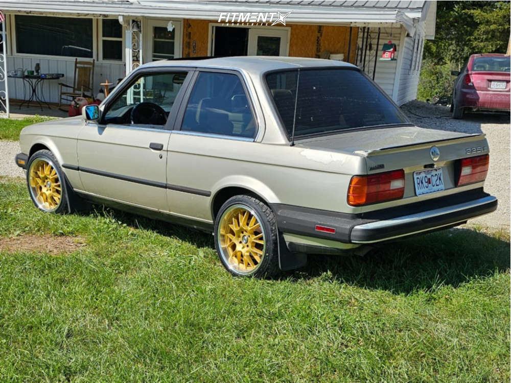 1988 BMW 325is Base with 17x7.5 Shift Crank and Nitto 205x40 on Stock ...