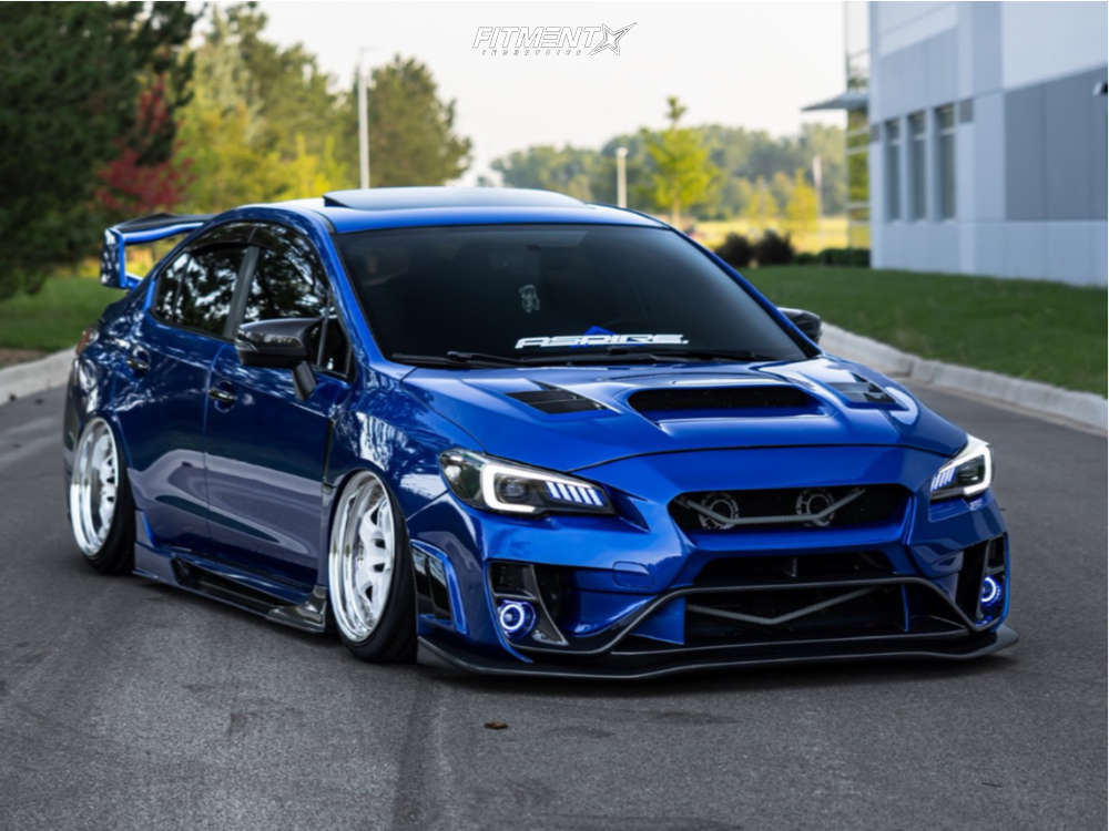 2017 Subaru WRX Limited with 18x10 Work Meister S1 3p and Continental ...