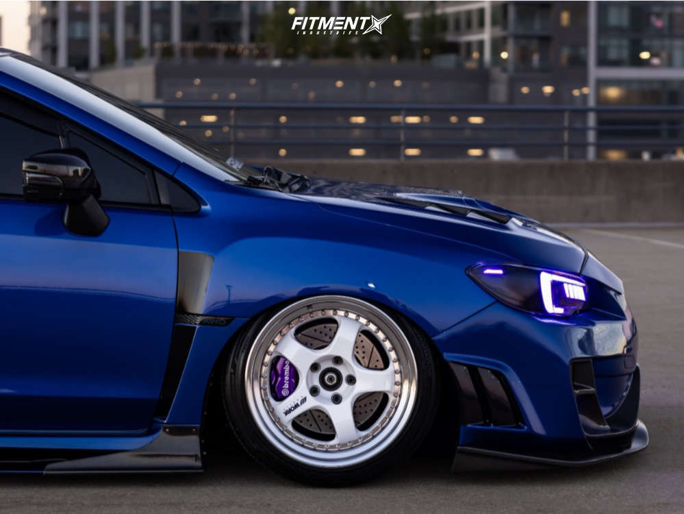 2017 Subaru WRX Limited with 18x10 Work Meister S1 3p and Continental ...