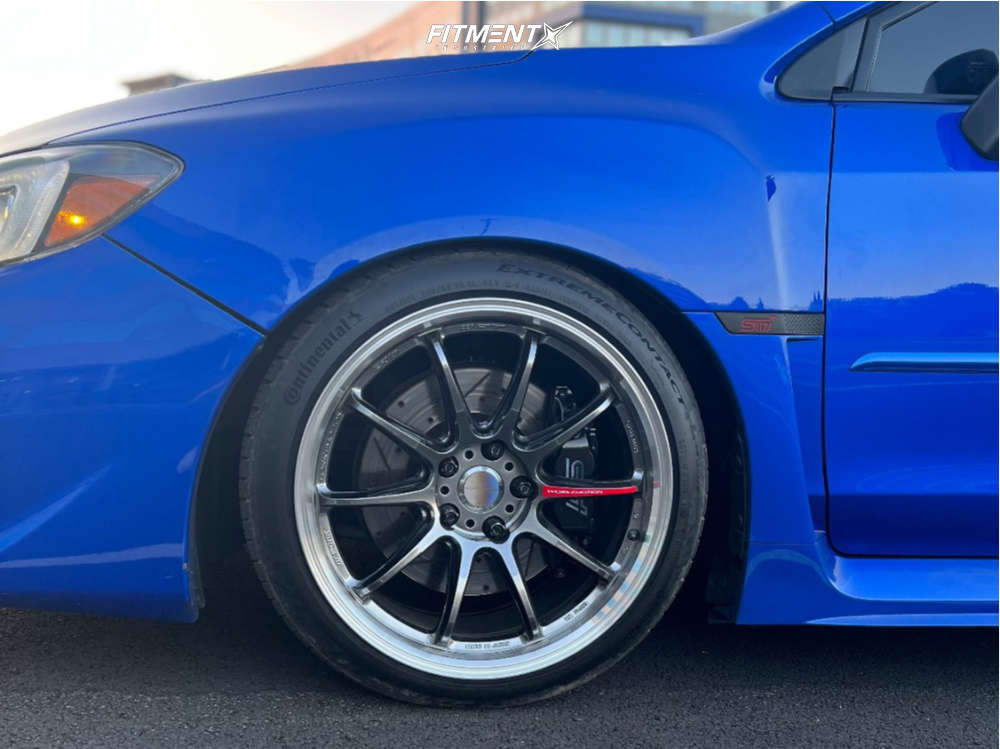 2016 Subaru WRX STI Limited with 18x9.5 Work Emotion Zr10 and Continental 255x35 on Coilovers ...