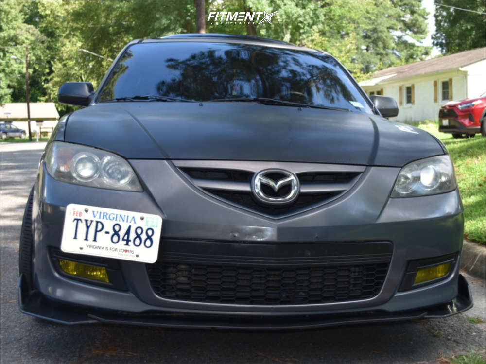 2007 Mazda 3 S with 18x8.5 MST Mt07 and Yokohama 215x45 on Coilovers ...