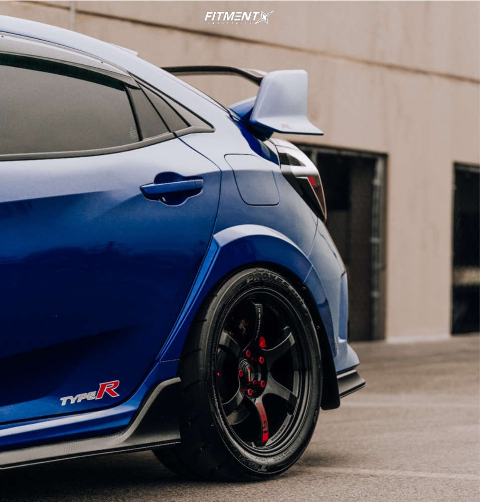 2019 Honda Civic Type R with 18x9.5 Gram Lights 57dr and Toyo Tires 275x35 on Lowering Springs ...