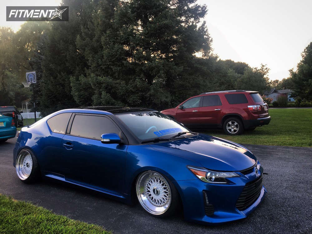 2014 Scion TC Base with 18x10.5 BBS Rs and Nankang 225x40 on Air ...