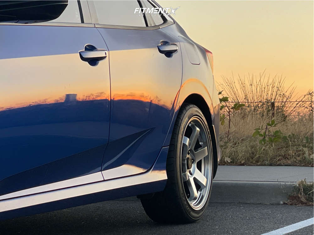 2016 Honda Civic LX with 18x8.5 AVID1 Av6 and Nitto 235x40 on Stock ...