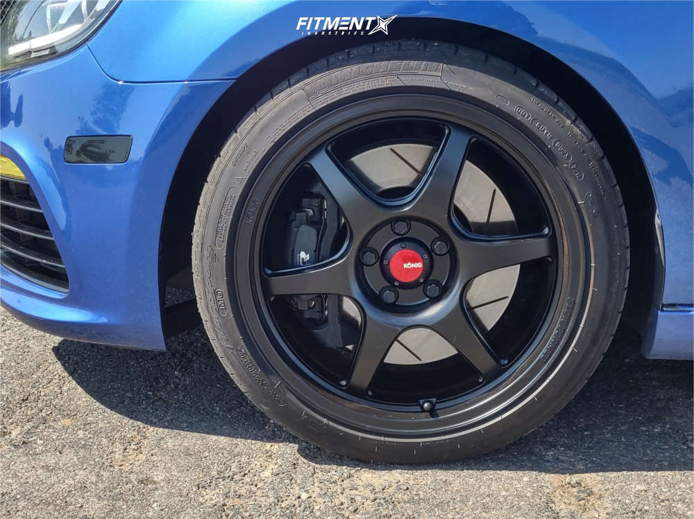 2012 Volkswagen Golf R Base with 18x8.5 Konig Hexaform and Michelin ...