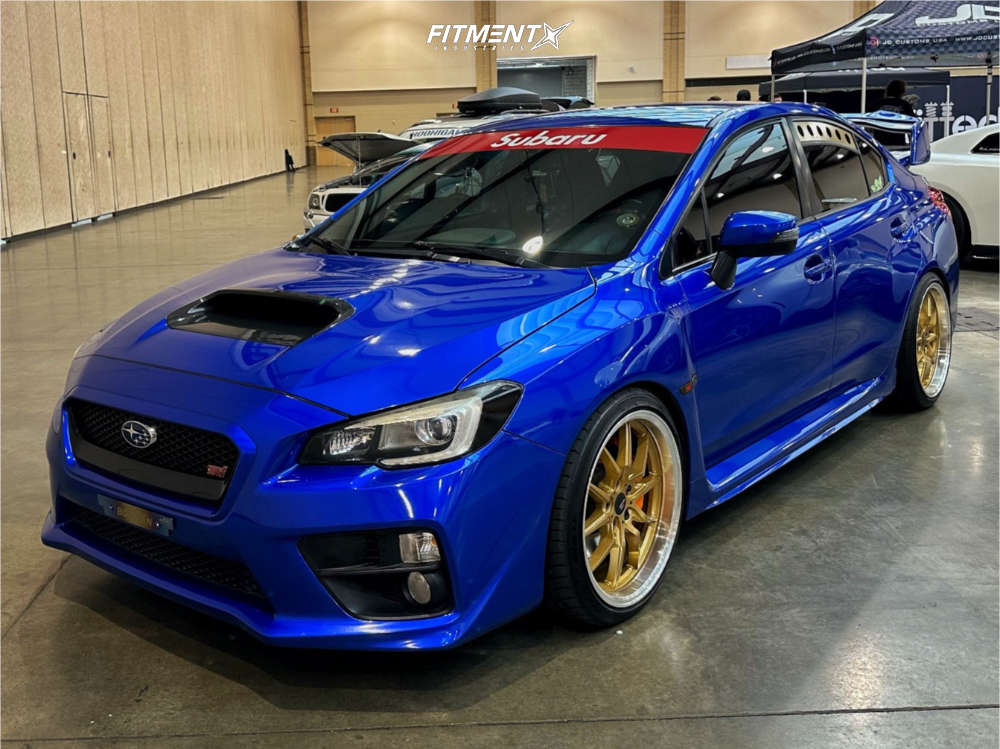 2015 Subaru WRX STI Limited with 19x9.5 Option Lab S718 and Nitto ...